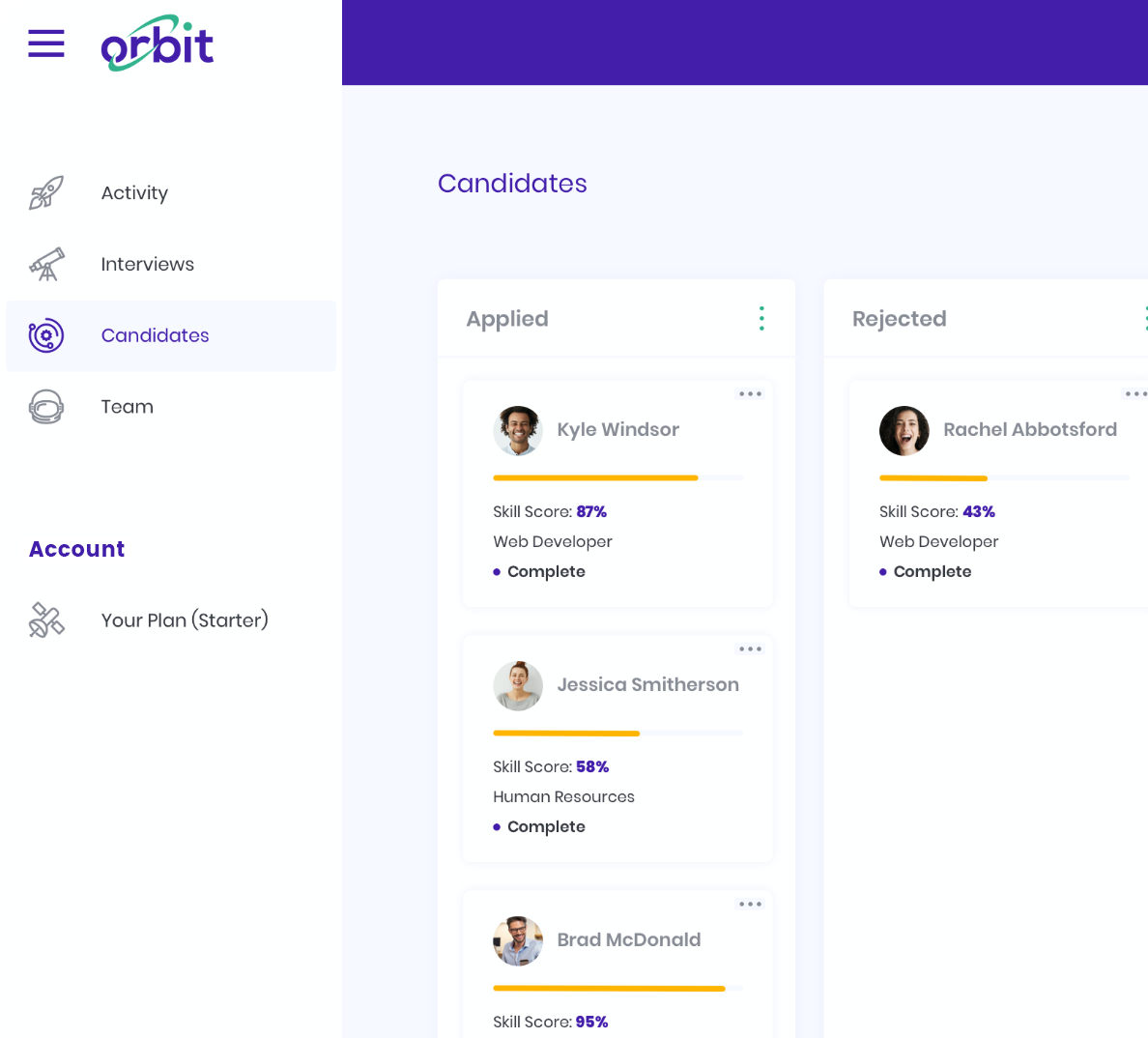 Orbit Jobs - Video Interview Intelligence. Pre-employment assessment